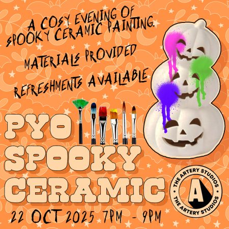Paint Your Own Spooky Ceramic - hosted by Joshua Rouse - The Artery Studios